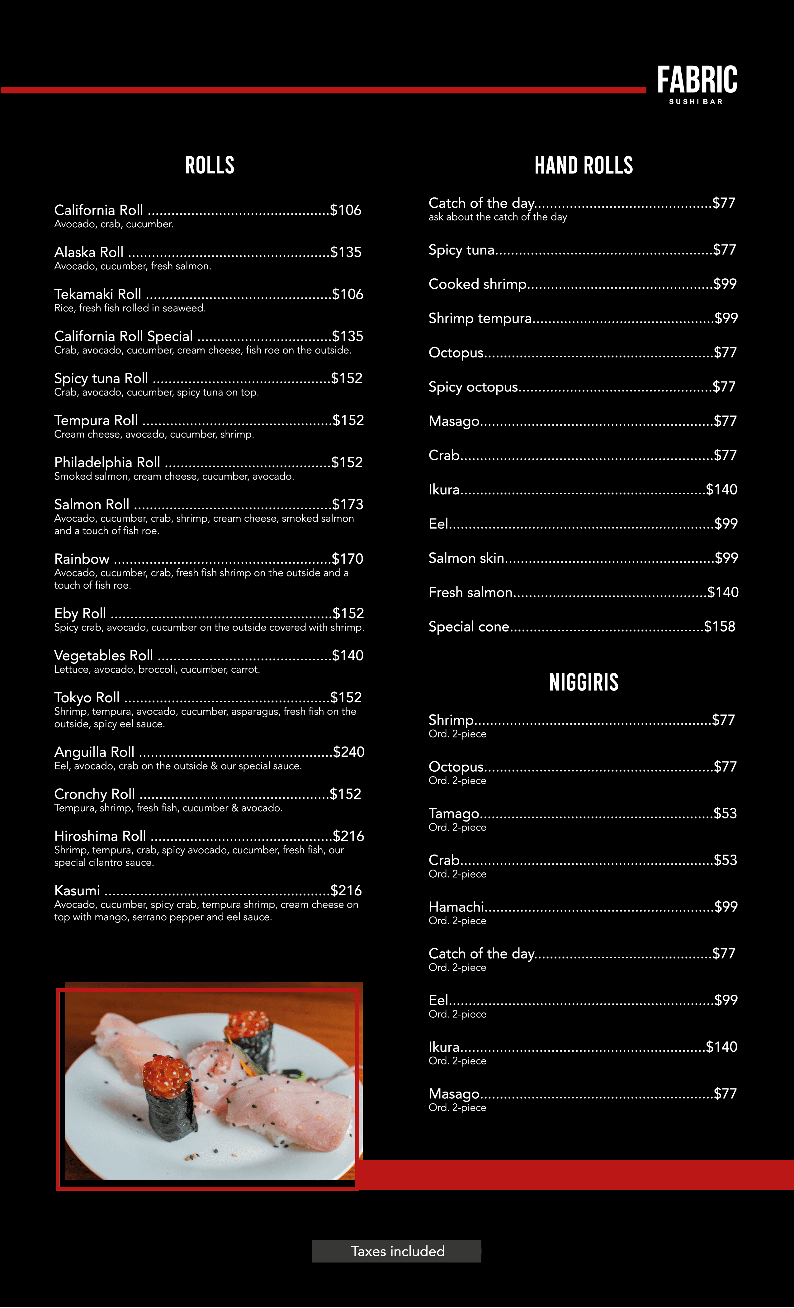 Fabric Sushi Bar